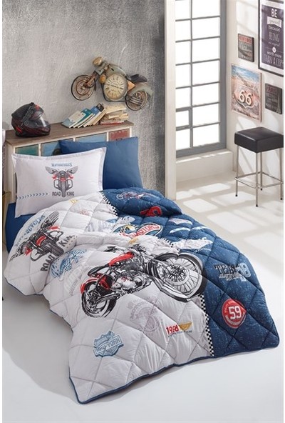 Clasy Tek Kişilik Uyku Seti Road King Mavi Clasy Tek Kişilik Uyku Seti Road King Mavi
