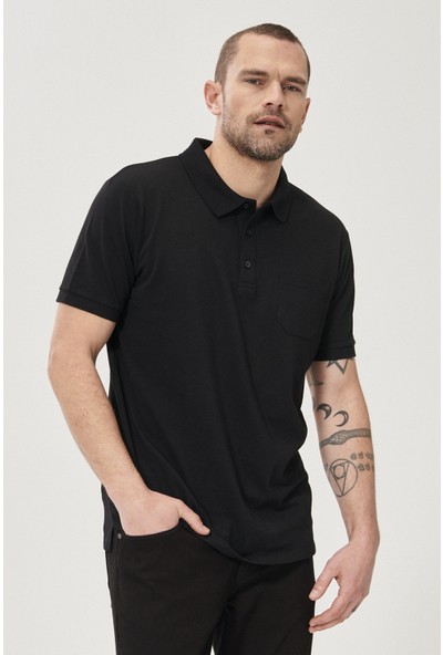 Altınyıldız Classics Polo Yaka Cepli Regular Fit Bol Kesim Düz Tişört Altınyıldız Classics Polo Yaka Cepli Regular Fit Bol Kesim Düz Tişört