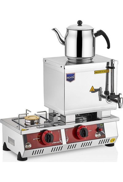 Remta Doğalgazlı Çay Kazanı Tek Demlikli 13 Lt Remta Çay Ocağı Makinesi Remta Doğalgazlı Çay Kazanı Tek Demlikli 13 Lt Remta Çay Ocağı Makinesi