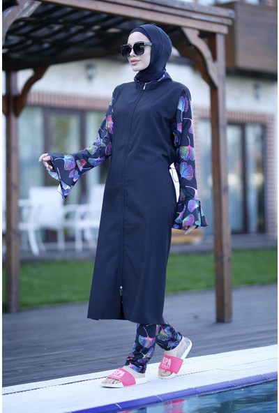 Remsa Mayo Tasarım Tam Kapalı Remsa Tesettür Mayo Çok Renkler Volanlı 2105 Deniz Remsa Mayo Tasarım Tam Kapalı Remsa Tesettür Mayo Çok Renkler Volanlı 2105 Deniz