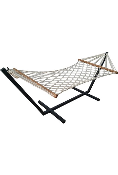 3G Tasarım Metal Hamak Ayağı ve Pamuk Hamak Çift Düğüm