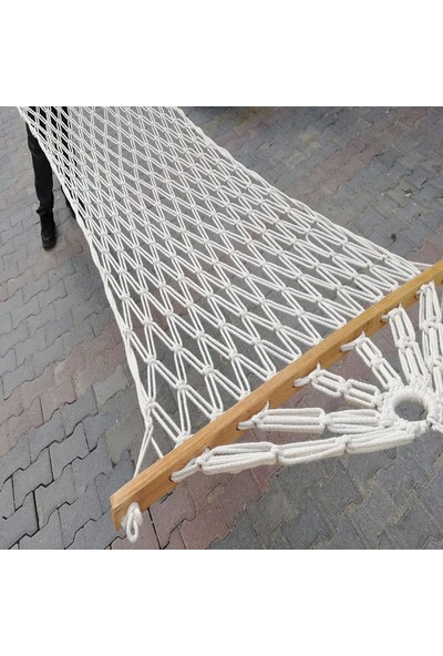 Sonavm Tek Kişi Çift Örgü Makreme Pamuk Ip Hamak Sonavm Tek Kişi Çift Örgü Makreme Pamuk Ip Hamak