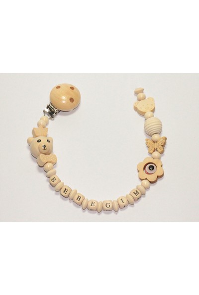 3K İsimli Ahşap Emzik Zinciri / Emzik Askısı / Bebeğe Hediyelik 3K İsimli Ahşap Emzik Zinciri / Emzik Askısı / Bebeğe Hediyelik