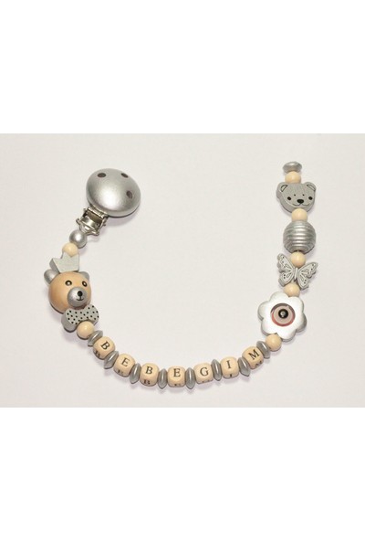 3K İsimli Ahşap Emzik Zinciri / Emzik Askısı / Bebeğe Hediyelik 3K İsimli Ahşap Emzik Zinciri / Emzik Askısı / Bebeğe Hediyelik