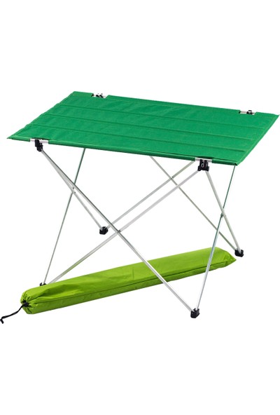 Kamplumbaa Alüminyum Katlanabilir, Taşıma Çantalı Çok Amaçlı Yeşil Kamp ve Piknik Masası 73CM x 55CM x 53 cm Kamplumbaa Alüminyum Katlanabilir, Taşıma Çantalı Çok Amaçlı Yeşil Kamp ve Piknik Masası 73CM x 55CM x 53 cm