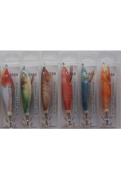 Sasa Toto 7 cm Kalamar Zokası 6lı Set Sasa Toto 7 cm Kalamar Zokası 6lı Set
