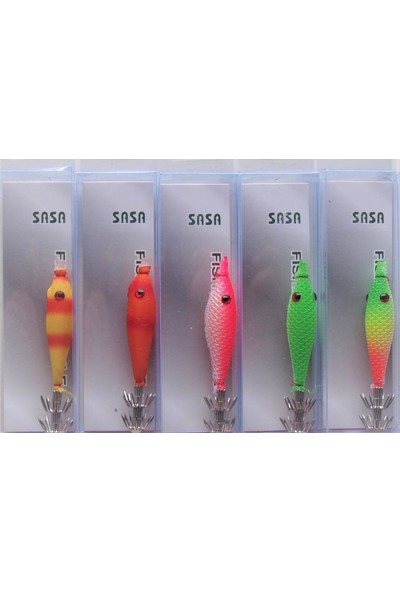 Sasa Yumuşak Kalamar Zokası 5li Set 5 cm 4 gr Sasa Yumuşak Kalamar Zokası 5li Set 5 cm 4 gr