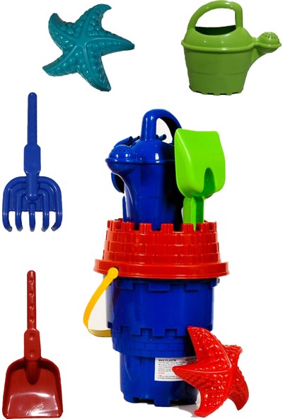 Aktoys Plaj Kule Desenli Çocuk Kum Kovası Aktoys Plaj Kule Desenli Çocuk Kum Kovası