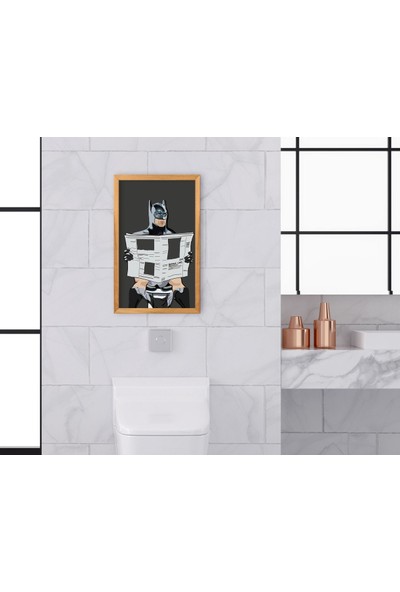 Bk Gift Banyo Tuvalet Dekoratif Retro Ahşap Tablo-14 Bk Gift Banyo Tuvalet Dekoratif Retro Ahşap Tablo-14
