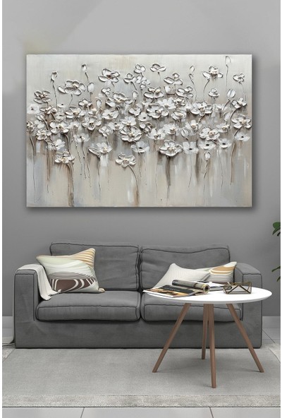 Yoko Kanvas Tablo Soğuk Çiçekler Duvar Dekorasyon Moda Tablo 60 x 120 cm Yoko Kanvas Tablo Soğuk Çiçekler Duvar Dekorasyon Moda Tablo 60 x 120 cm
