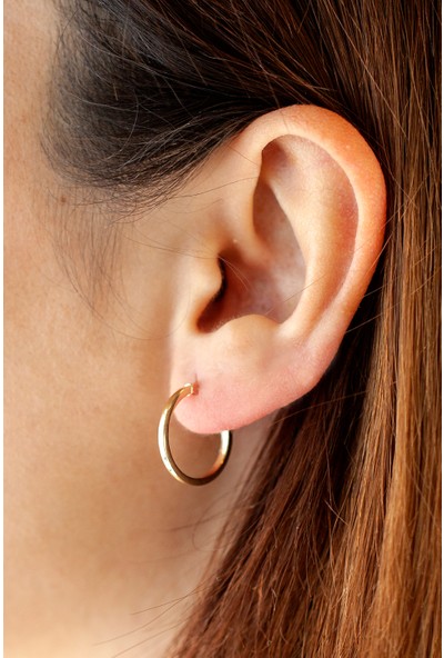 Uşaklıhafız Kuyumculuk 14 Ayar Altın Klasik Halka Küpe Uşaklıhafız Kuyumculuk 14 Ayar Altın Klasik Halka Küpe