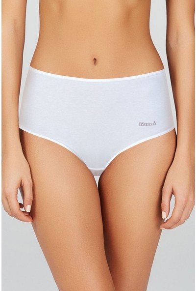 Kom Basic Maxi Pamuklu Yüksek Bel Likralı Külot 6'lı Ekonomik Paket Kom Basic Maxi Pamuklu Yüksek Bel Likralı Külot 6'lı Ekonomik Paket