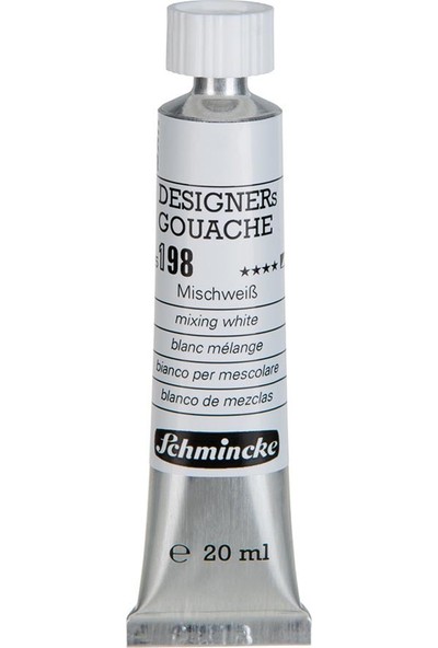 Schmincke : Designers' Gouache : Tüp Guaj Boya : 20 ml : 198 Mixing White Schmincke : Designers' Gouache : Tüp Guaj Boya : 20 ml : 198 Mixing White