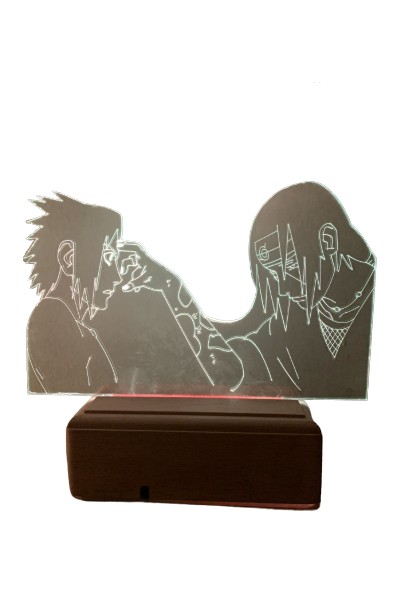 Modiwa Design Itachi Death Naruto 16 Renk Gece Lambası