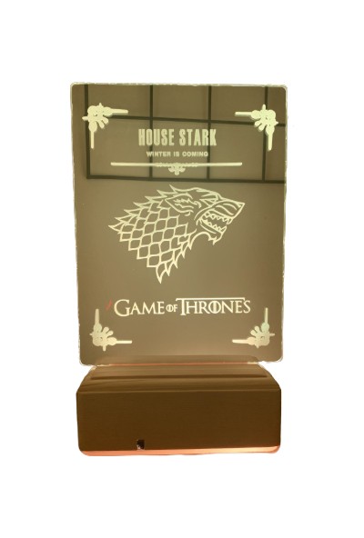 Modiwa Design Game Of Thrones House Stark 16 Renk Gece Lambası Modiwa Design Game Of Thrones House Stark 16 Renk Gece Lambası
