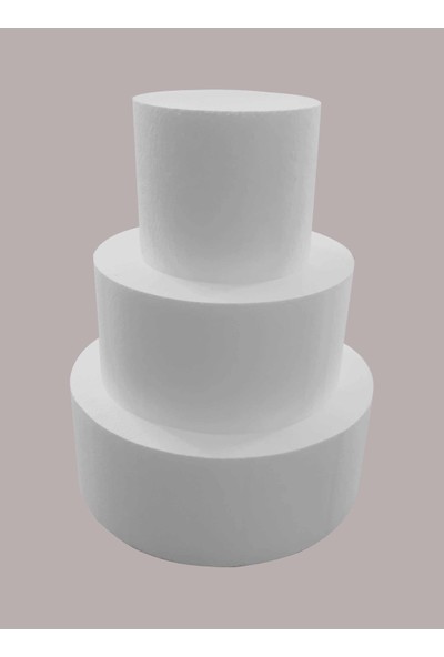 Güneşim Dekor 3 Katlı Maket Pasta Straforu Güneşim Dekor 3 Katlı Maket Pasta Straforu