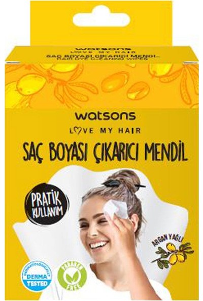 Watsons Saç Boyası Çıkarıcı Mendil 6'lı