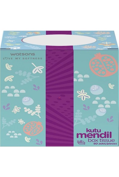Watsons X-Flower Kutu Mendil 60 Adet