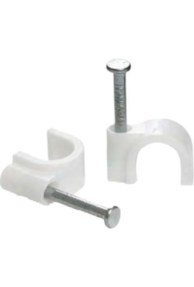 Emirhan Nalbur Kroşe Çelik Beton Çivili Kablo Tutucu Kablo Kroşesi No:5 ( 100 Adet ) ( 9 x 10 Mm) Emirhan Nalbur Kroşe Çelik Beton Çivili Kablo Tutucu Kablo Kroşesi No:5 ( 100 Adet ) ( 9 x 10 Mm)