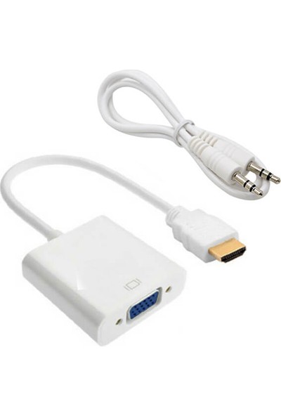 Wozlo HDMI To VGA Ses Çıkışlı Kablo Çevirici Dönüştürücü Adaptör Wozlo HDMI To VGA Ses Çıkışlı Kablo Çevirici Dönüştürücü Adaptör