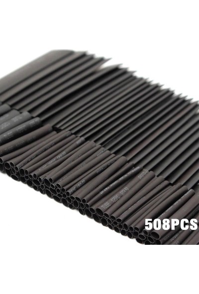 Wozlo 508 Adet Isı ile Daralan Boru - Yalıtım - Makaron Set - Siyah Wozlo 508 Adet Isı ile Daralan Boru - Yalıtım - Makaron Set - Siyah