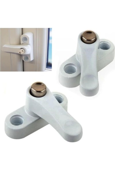 Yuma Pvc Pimapen Pencere Cam Balkon Kapısı Pimli Güvenli Emniyet Kilidi -2 Adet- Yuma Pvc Pimapen Pencere Cam Balkon Kapısı Pimli Güvenli Emniyet Kilidi -2 Adet-