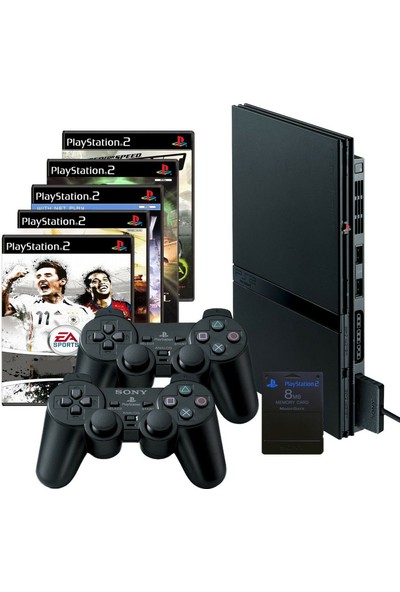 Sony Playstation 2 Kutusunda Yenilenmiş + 2 Oyun Kollu + M.kart Sony Playstation 2 Kutusunda Yenilenmiş + 2 Oyun Kollu + M.kart