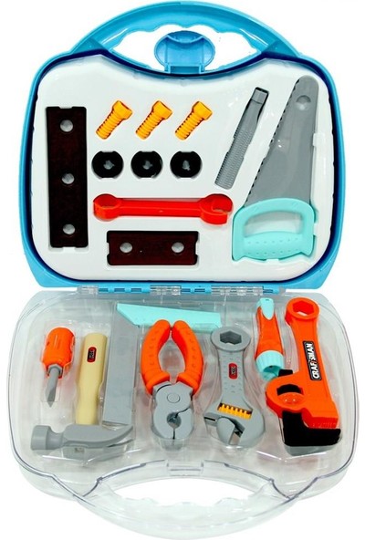 Kanz Enfal Oyuncak Çantalı Tamir Seti 18 Parça ENF-38066