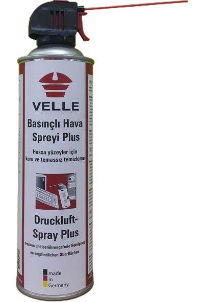 Velle Basınçlı Hava Spreyi Plus - 500 ml Velle Basınçlı Hava Spreyi Plus - 500 ml
