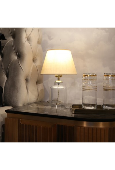 Homing Collections Kristal Gövdeli Abajur