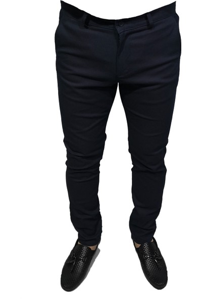 Bay Aygün Bayaygun Zıncır Desen Slım Fıt Keten Pantolon _koyu Lacivert Bay Aygün Bayaygun Zıncır Desen Slım Fıt Keten Pantolon _koyu Lacivert