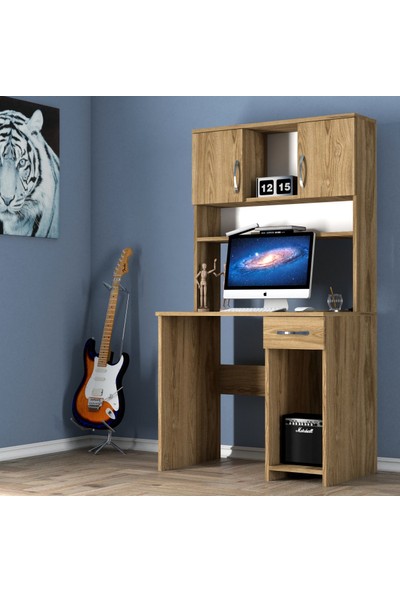 Moxen Mobilya C3 Kitaplıklı Çalışma Masası