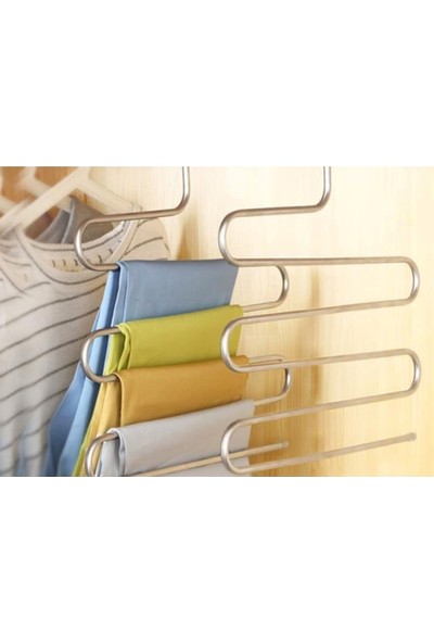 Trendy Shop 5 Katlı Metal Pantolon Eşarp Askısı Gardrop Askılık Trendy Shop 5 Katlı Metal Pantolon Eşarp Askısı Gardrop Askılık