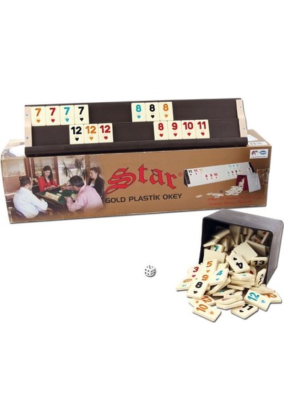 Star Gold Plastik Okey Takımı Star Gold Plastik Okey Takımı