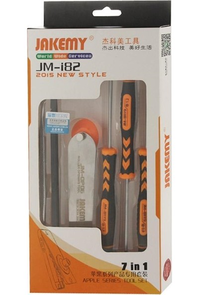 Jakemy JM-I82 7 In 1 Profesyonel Açma Sökme Tornavida Seti Jakemy JM-I82 7 In 1 Profesyonel Açma Sökme Tornavida Seti