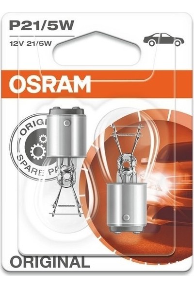 Osram P21/5W Yeni Nesil Ampül 12V 21/5W Çiftli (Çift Duy)