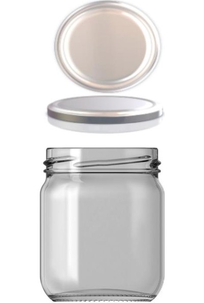 Paşabahçe Cam Kavanoz 210 cc Gümüş Kapaklı 6 Adet