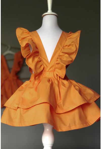 Cool and Shark Fırfır Askılı Elbise