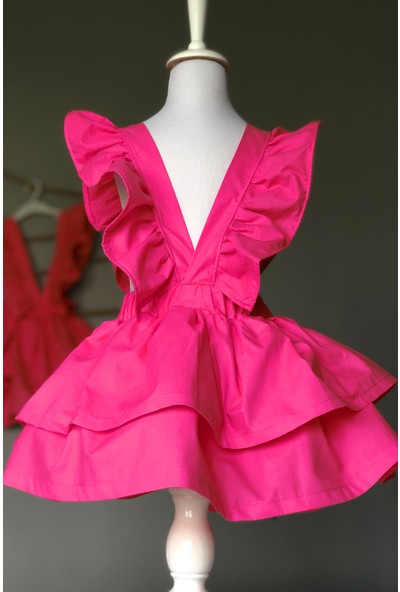 Cool and Shark Fırfır Askılı Elbise