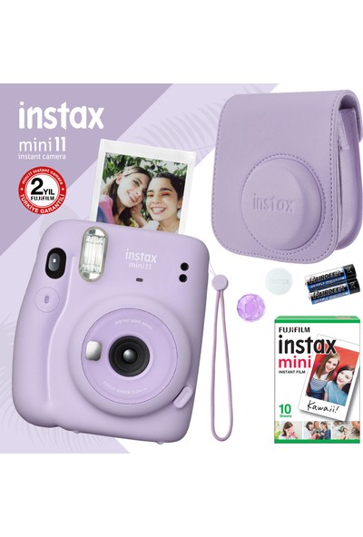 Fujifilm Instax Mini 11 Lila Fotoğraf Makinesi Seti 3