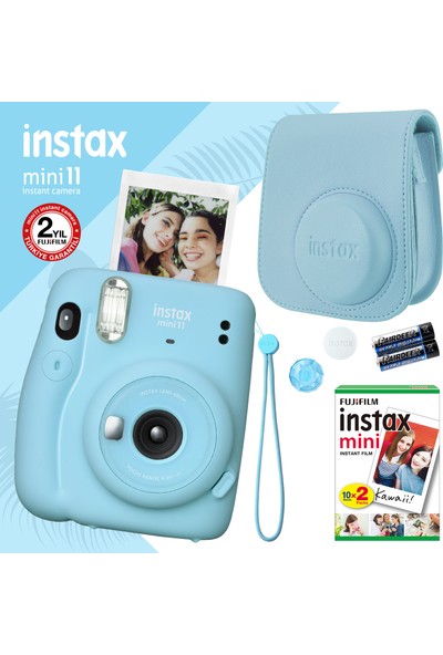 Fujifilm Instax Mini 11 Mavi Fotoğraf Makinesi Seti 4 Fujifilm Instax Mini 11 Mavi Fotoğraf Makinesi Seti 4