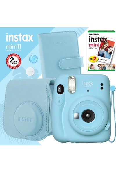 Fujifilm Instax Mini 11 Mavi Fotoğraf Makinesi Seti 1 Fujifilm Instax Mini 11 Mavi Fotoğraf Makinesi Seti 1