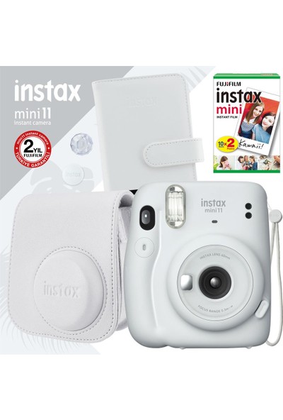 Fujifilm Instax Mini 11 Beyaz Fotoğraf Makinesi Seti 1 Fujifilm Instax Mini 11 Beyaz Fotoğraf Makinesi Seti 1