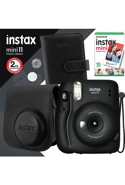 Fujifilm Instax Mini 11 Siyah Fotoğraf Makinesi Seti 2 Fujifilm Instax Mini 11 Siyah Fotoğraf Makinesi Seti 2