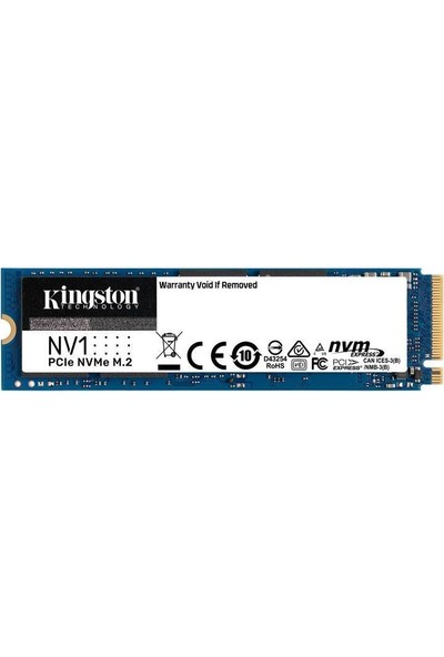 Kıngston NV1 1000GB 2100-1700MB/S M.2 2280 Nvme SSD SNVS/1000G