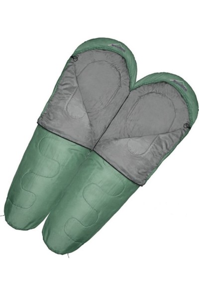 Evolite Alfa Pro 0ºc Birleştirilebilir 2 Adet Uyku Tulumu Haki