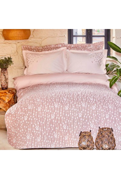 Karaca Home Passaro Blush Çift Kişilik Nevresim & Yatak Örtüsü Set