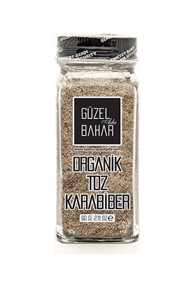 Güzel Ada Gıda Organik Toz Karabiber 60 gr