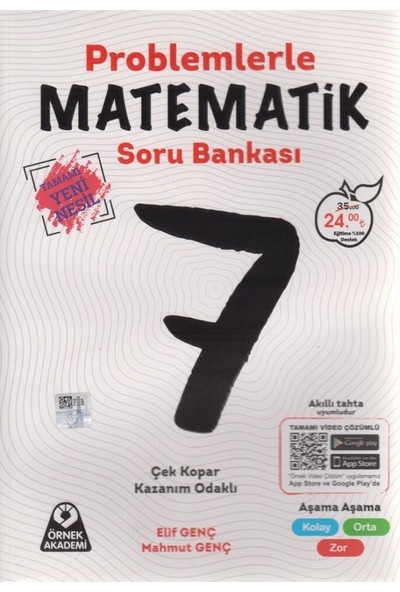 Örnek Akademi Yayınları 7. Sınıf Problemler Matematik Soru Bankası Örnek Akademi Yayınları 7. Sınıf Problemler Matematik Soru Bankası
