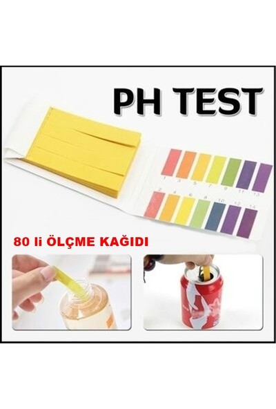 Lovyco Ph Metre Test Ölçme Turnusol Kağıdı 80 Li